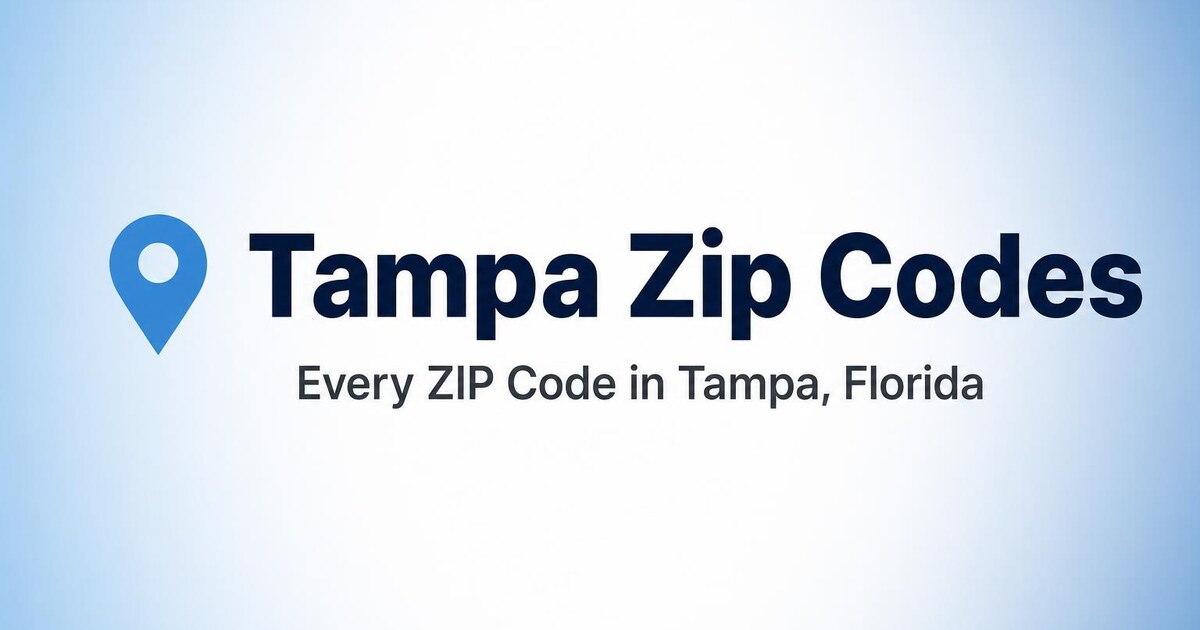Tampa Palms Zip Code — 33647 North Tampa Master-Planned Community